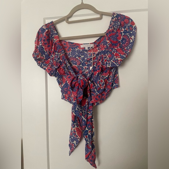 Olivaceous | Tops | Nwt Cropped Top With Ties | Poshmark